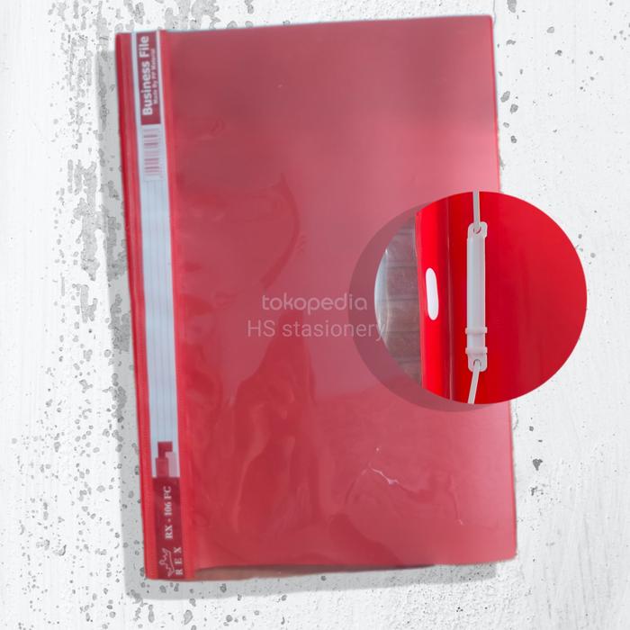 Jual Map Plastik /Map Business File Folio F4 Rex 1 Pack isi 12 pcs ...