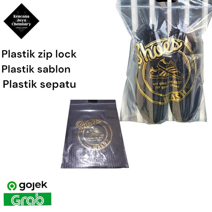 Jual Plastik Sepatu Sablon model Zip harga u/ min pesanan 100pcs - Kota ...