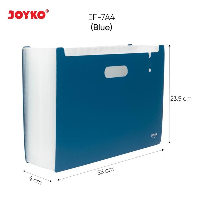 Jual Expanding File Map Organizer JOYKO EF-7A4 25Pockets - Biru ...