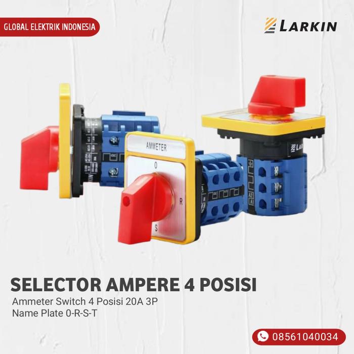 Jual Cam Switch Selektor Ampere 4 Posisi Selector Ammeter LW-4A-48 ...