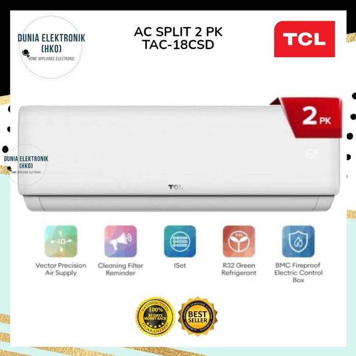 Promo AC TCL 2 PK TAC-18CSD/XS Standar Low Watt | tcl tac18csd tac 18 csd Cicil 0% 3x - Kota ...
