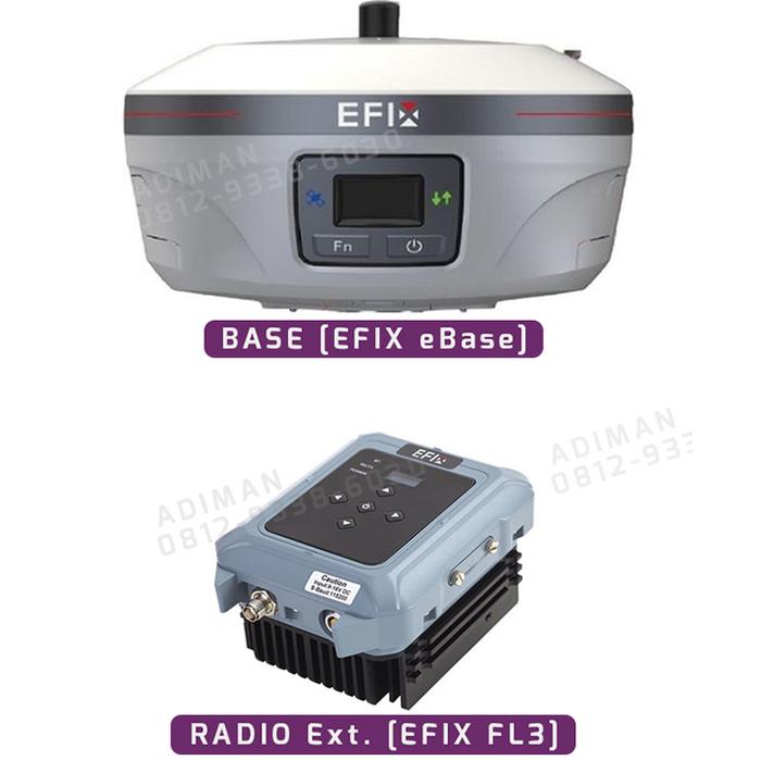 Jual RTK Set Base-Rover EFIX eBase-FL3 C5-FC2 GPS Geodetic GNSS ...