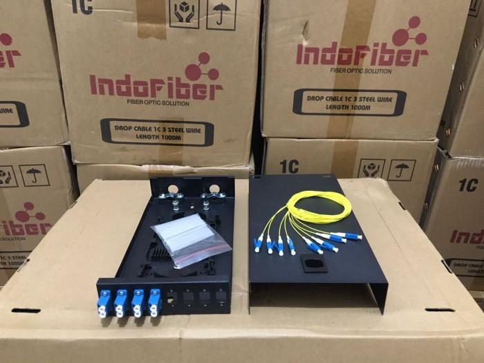 Jual Roset besi 8 core LC komplit / mini OTB 8 port / roset fiber optic ...