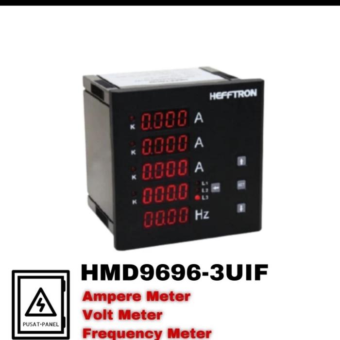 Jual DIGITAL PANEL METER VOLT + AMPERE + FREQUENCY -HDM9696-3UIF ...