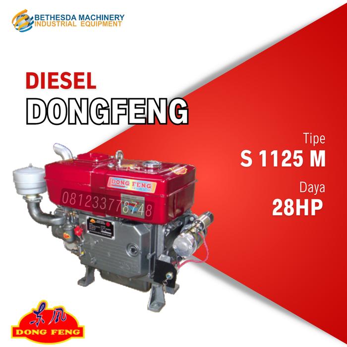 Jual Mesin Diesel 28 HP Dongfeng Penggerak Mesin 28 PK S 1125 M Stater ...