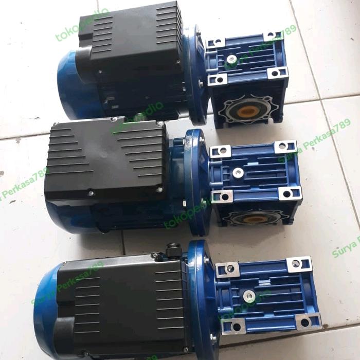 Jual Gear Motor NMRV 075 Complete 1Hp 1PK 0.75kw 1phase 220v - Kota Tangerang - Surya Perkasa ...
