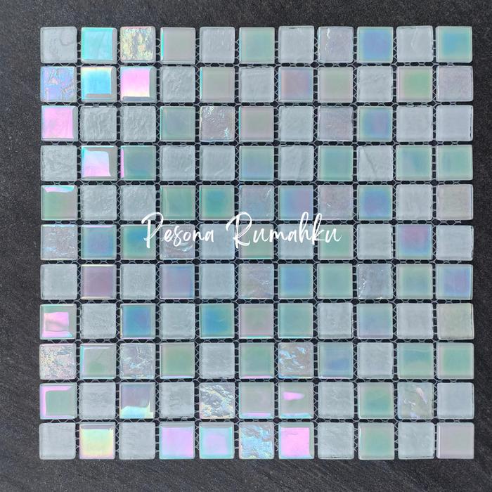 Jual Venus Neo Rainbow White Silk - Mozaik Keramik Dinding Interior ...