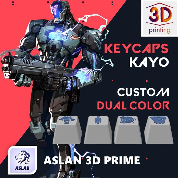 Jual KAYO VALORANT AGENT 4 SKILLS ABILITIES KEYCAPS KEYCAP SET 3D Print ...