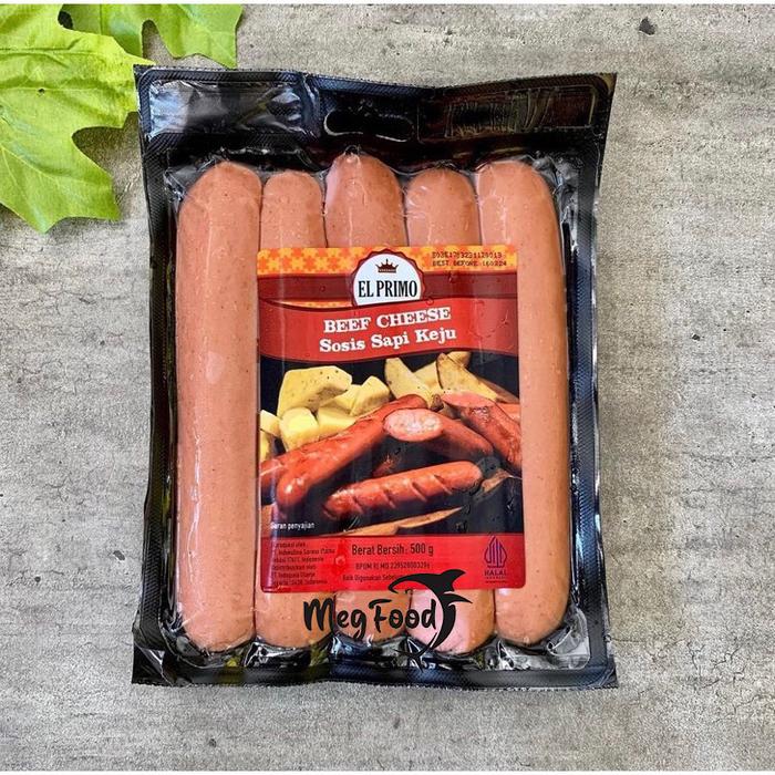 Jual El Primo Beef Cheese Sausage | Sosis Sapi Keju 500g - Kota ...