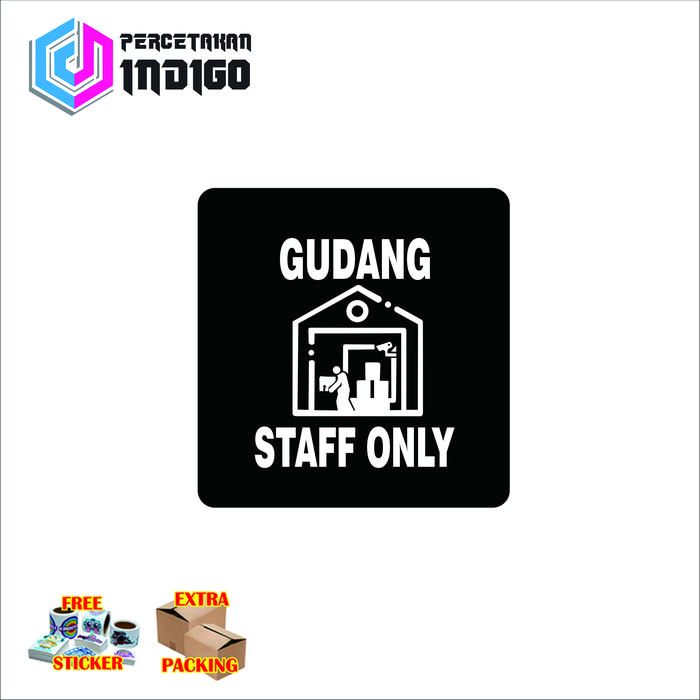 Jual sign akrilik acrylic gudang staff only type r - Kab. Bekasi ...