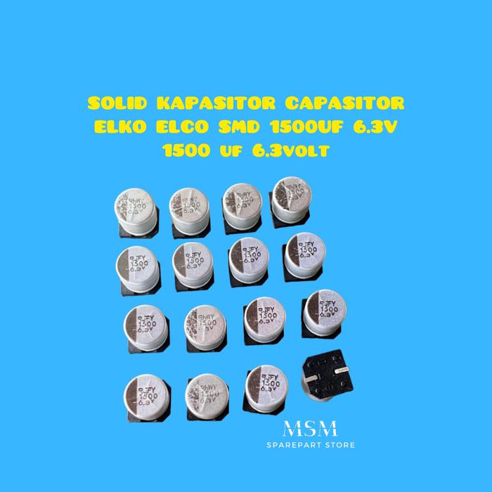 Jual SOLID KAPASITOR CAPASITOR ELKO ELCO SMD 1500UF 6.3V 1500 uf 6 ...