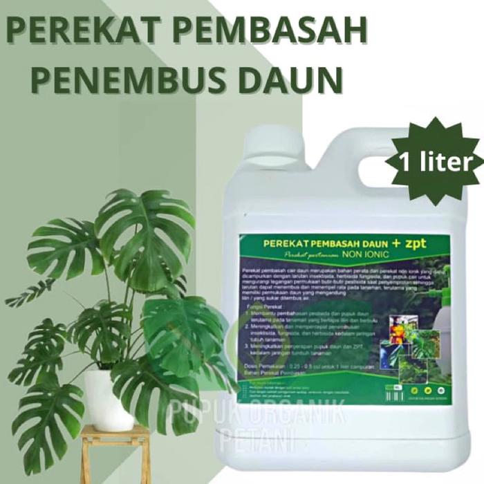 Jual 1 Liter Bahan Perekat Pembasah Perata Penembus Daun Pestisida ...