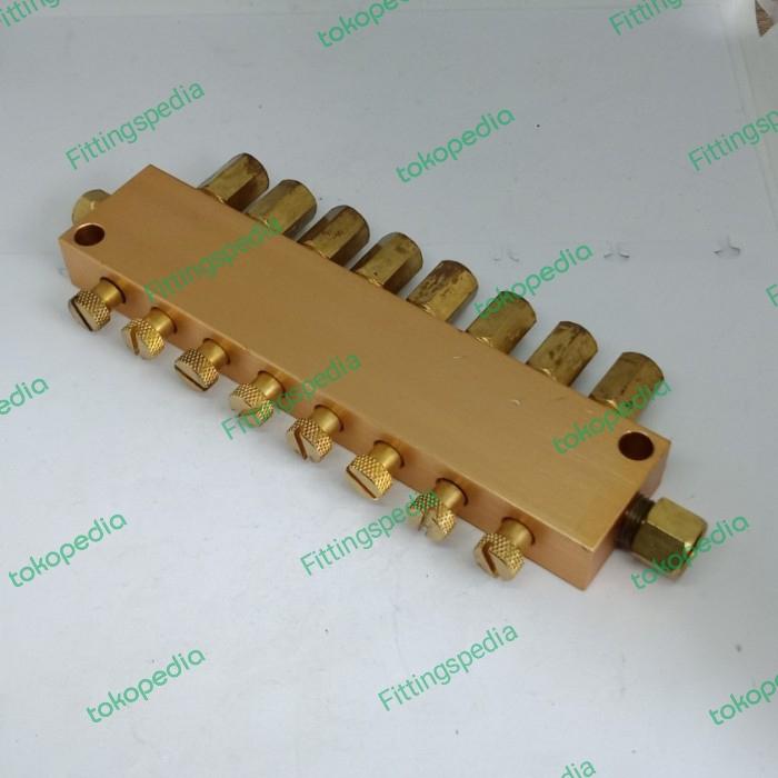 Jual Distributor / Terminal oli (dan grease) 8 lubang. Brass - Jakarta ...
