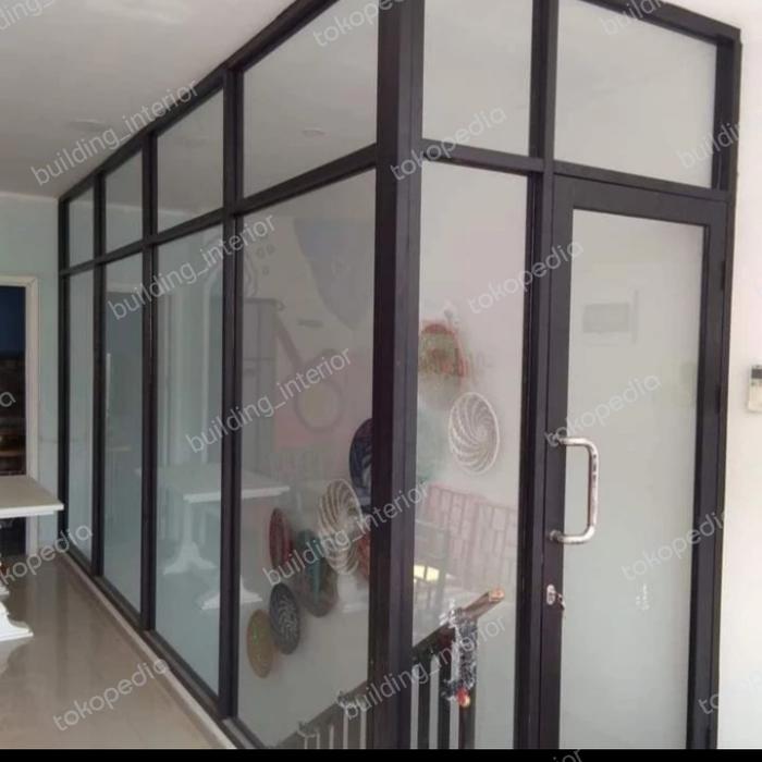 Jual sekat ruangan pasrtisi alumunium full kaca - Kota Depok - building ...