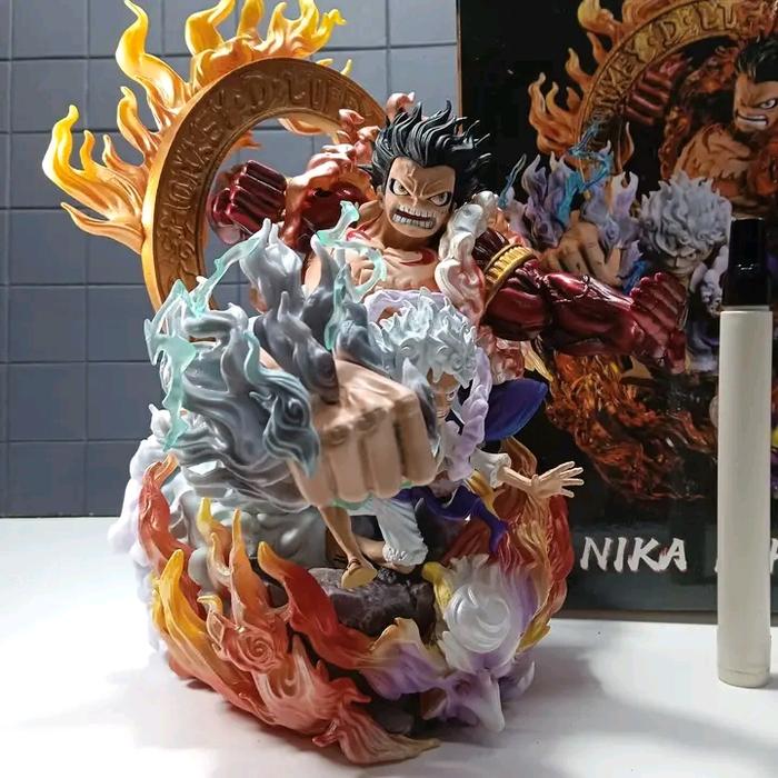 Jual mainan static figure one piece monkey d luffy gear 4 and 5 and kid ...
