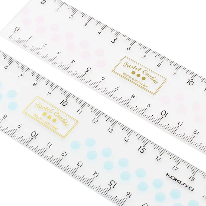 Jual KOKUYO PASTEL COOKIE WAVE SCALE RULER - 20cm - Kota Tangerang ...