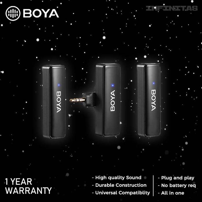 Jual Boya Link All-in-one Wireless Microphone System for Camera ...
