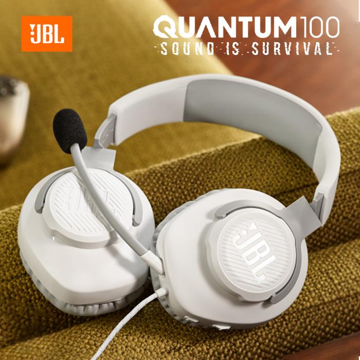Promo JBL Quantum 100 Wired Over-Ear Gaming Headset with Detachable Mic ...