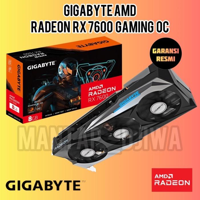 Jual AMD Radeon Gigabyte RX 7600 / RX7600 8GB Gaming OC - Garansi Resmi ...