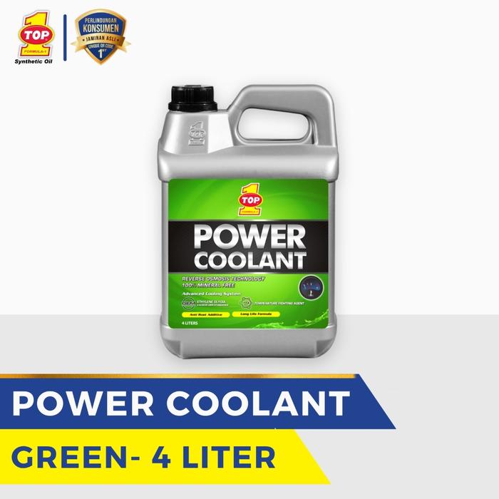 Jual TOP 1 Power Coolant AIR RADIATOR WARNA HIJAU KEMASAN 4 LITER ...