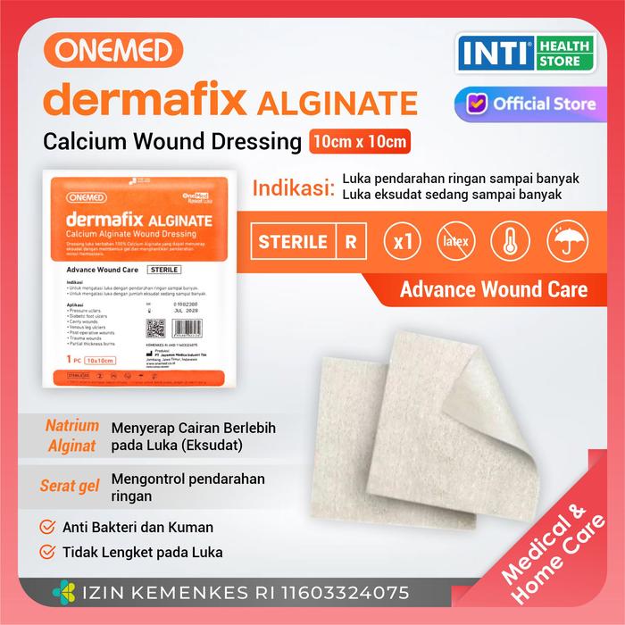 Promo Onemed | Dermafix Alginate Wound Dressing 10 x 10 CM | SATUAN ...