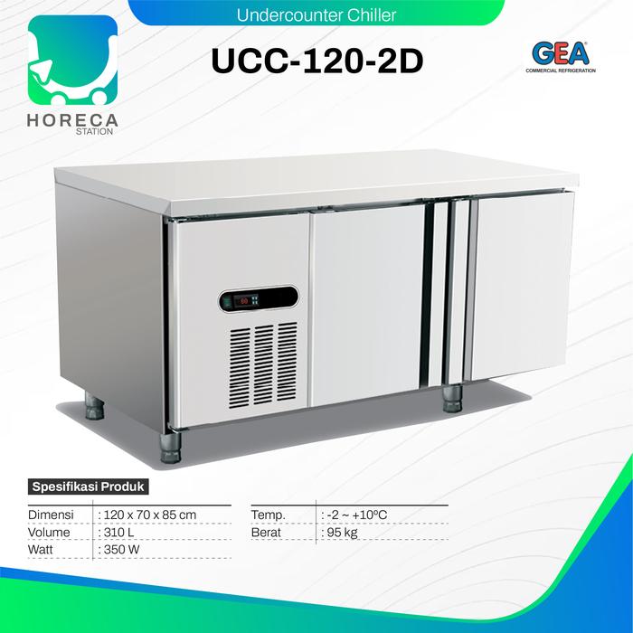 Jual GEA S/S Undercounter Chiller UCC-120-2D / UCC 120 2D / UCC1202D - Jakarta Barat - GEA GETRA ...
