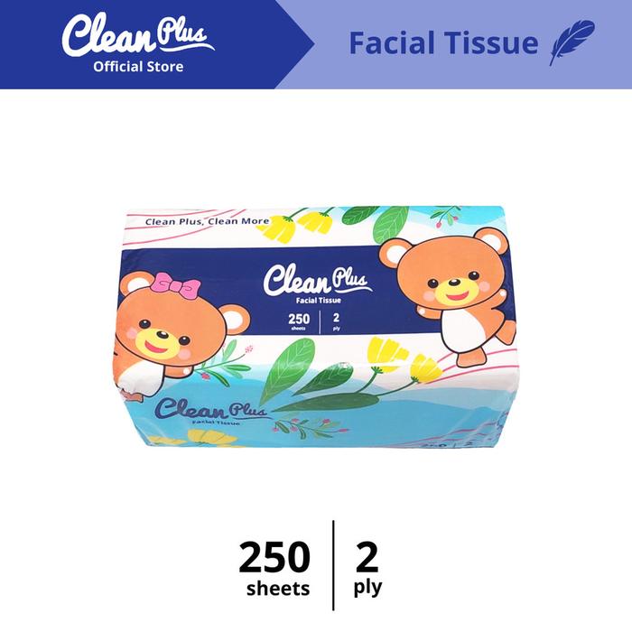 Jual CLEAN PLUS - Tisu Wajah Soft Pack / Facial Tissue NEW 250 Sheets 2 ...