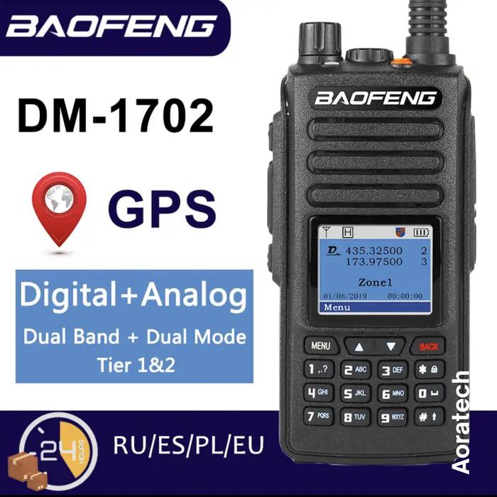 Jual HT DMR DM - 1702 GPS Digital+Analog support dualBand Original ...