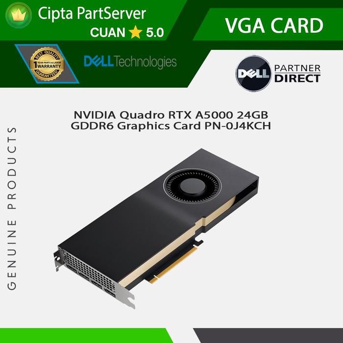 Jual NVIDIA Quadro RTX A5000 24GB GDDR6 Graphics Card PN-0J4KCH ...