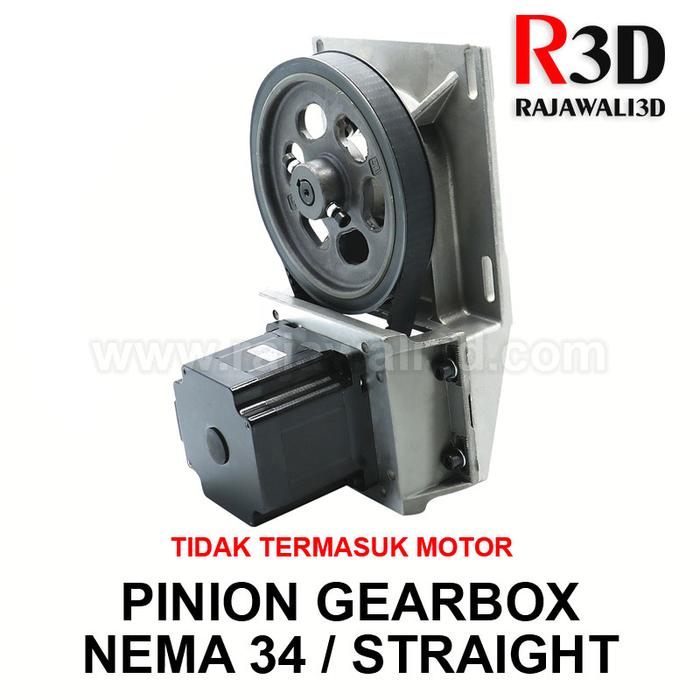 Jual CNC Gear Box Mod 1.25 Gearbox Straight Short Teeth Ratio 5:1 Nema ...