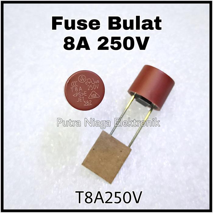 Jual Fuse Bulat 8A 250V Sikring Silinder Sekering 8amp PCB Board ...