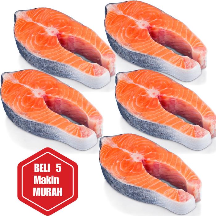Jual Ikan Tasmanian Salmon Fish Steak Cut Bonein 250gr - 1PCS - Kota ...