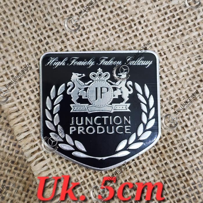 Jual EMBLEM 3D ALUMUNIUM JP JUNCTION PRODUCE STICKER PLAT JUNCTION ...