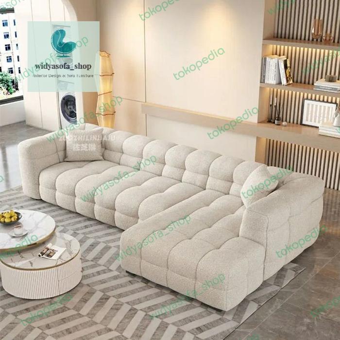 Jual SOFA L SHAPE MODERN DESIGN UNIK / SOFA RUANG TAMU MINIMALIS ...