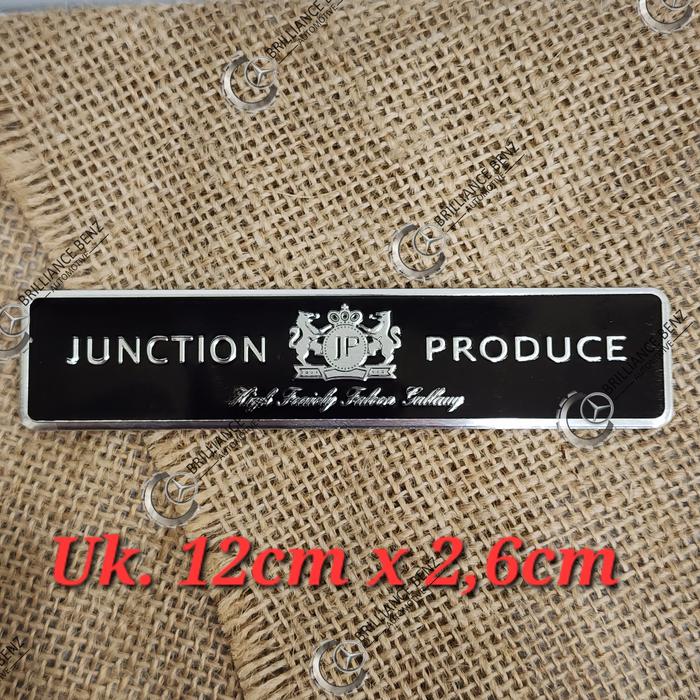 Jual EMBLEM 3D ALUMUNIUM JP JUNCTION PRODUCE STICKER PLAT JUNCTION ...