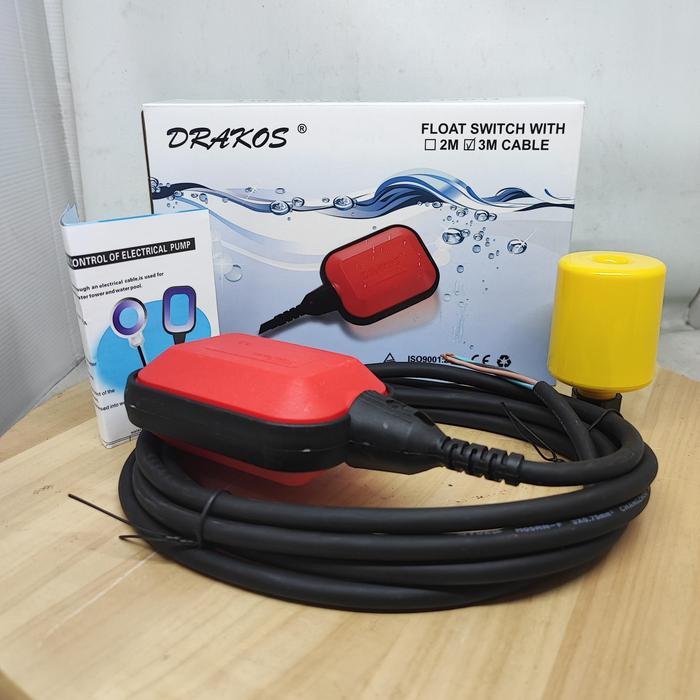 Jual float switch DRAKOS kabel 3m | pelampung tandon otomatis 3 meter ...