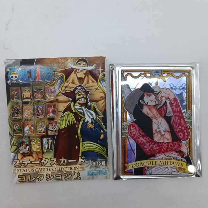 Jual One Piece Dracule Mihawk Status Card Official Mugiwara Store Japan ...