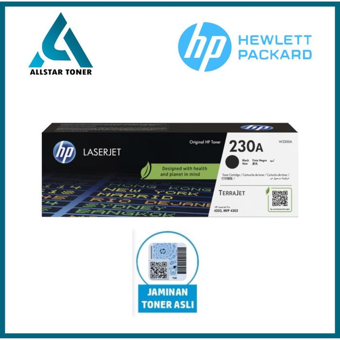 Jual Toner HP 230A ( W2300A) Black Original LaserJet Toner Cartridge ...
