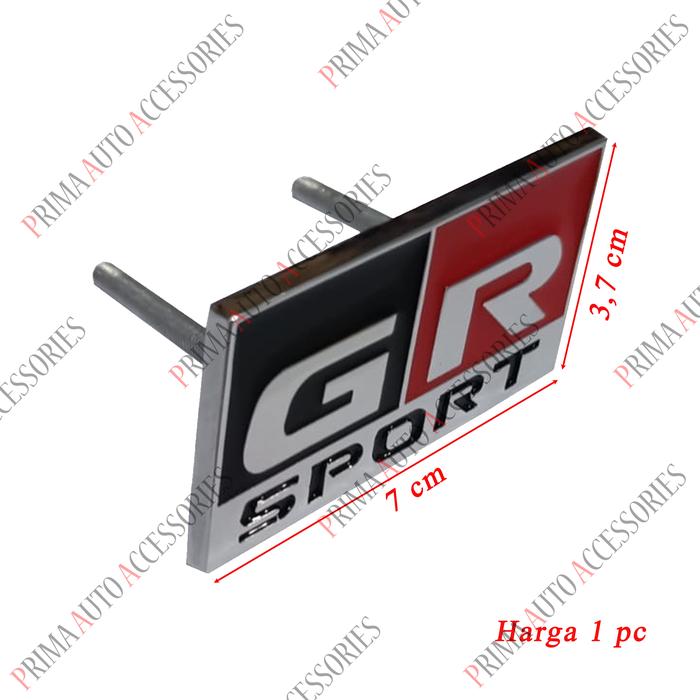 Jual Emblem Mobil Toyota " GR SPORT " Grill Metal Chrome - Jakarta ...
