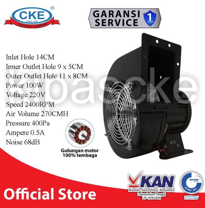 Jual Centrifugal Blower 6 Inch 100 Watt 220V Kipas Blower Keong Heavy ...