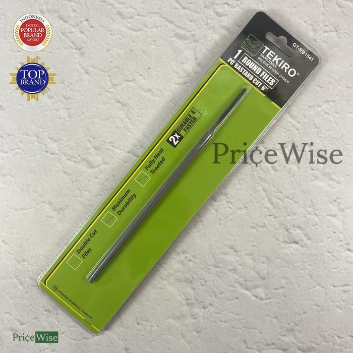 Jual Kikir Bulat Kasar 6 inch Tekiro / Round Files Bastard Cut - Kota ...