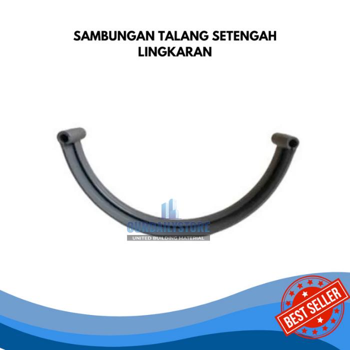 Jual Sambungan Talang 8 inch Setengah Lingkaran Penutup Talang Air 8 ...