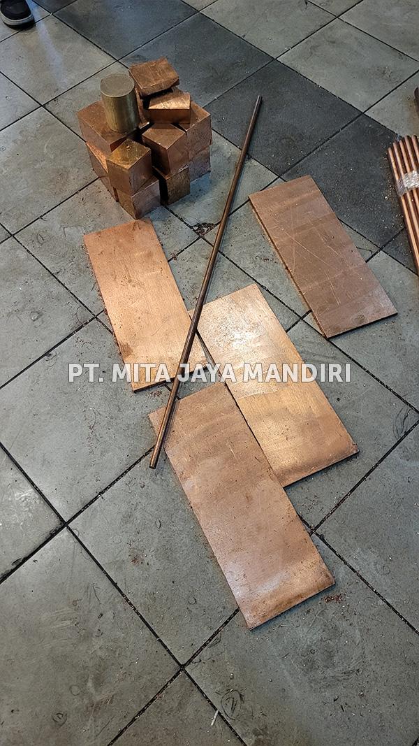 Jual Plat Tembaga Murni 1mm 200mm x 300mm Lembaran Potongan Custom 20mm ...