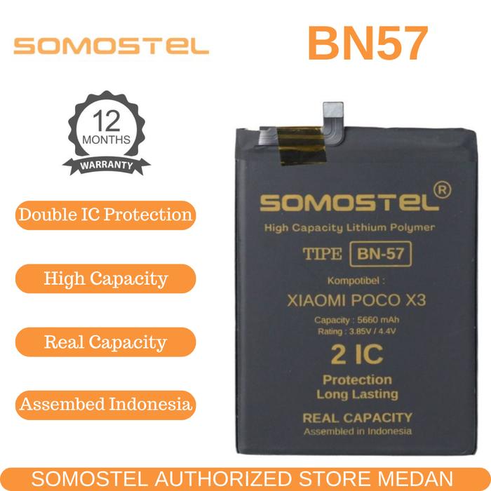 Jual BN57 BN 57 Xiaomi Poco X3 Batre Batrai Baterai Original Somostel ...