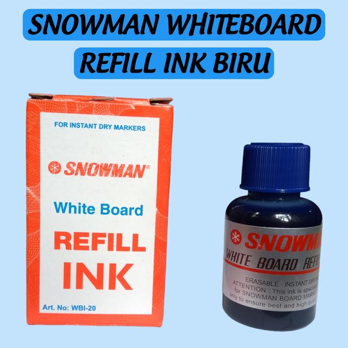 Jual SNOWMAN White Board Refill Ink WBI-20 Warna Biru - Kab. Bogor ...