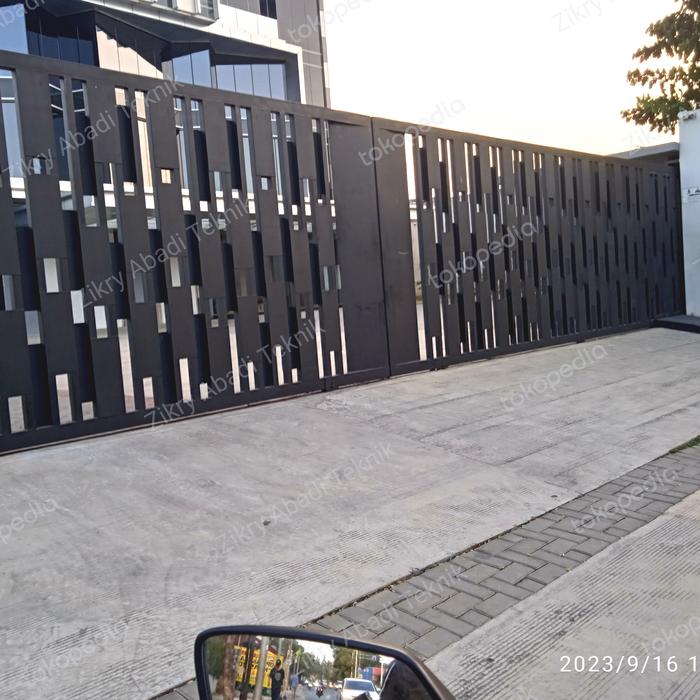Jual Pintu Pagar Sliding Pintu Besi Minimalis Pintu Dorong Minimalis ...