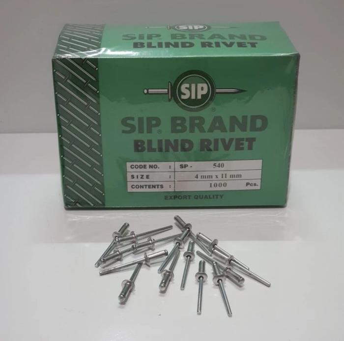 Jual paku rivet sip 540 ukuran 4 x 11 mm 1 dus isi 1000 - Kab ...