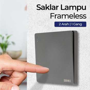 Jual Saklar Lampu Modern Panel 2 Arah Frameless Luxury Saklar Lampu ...