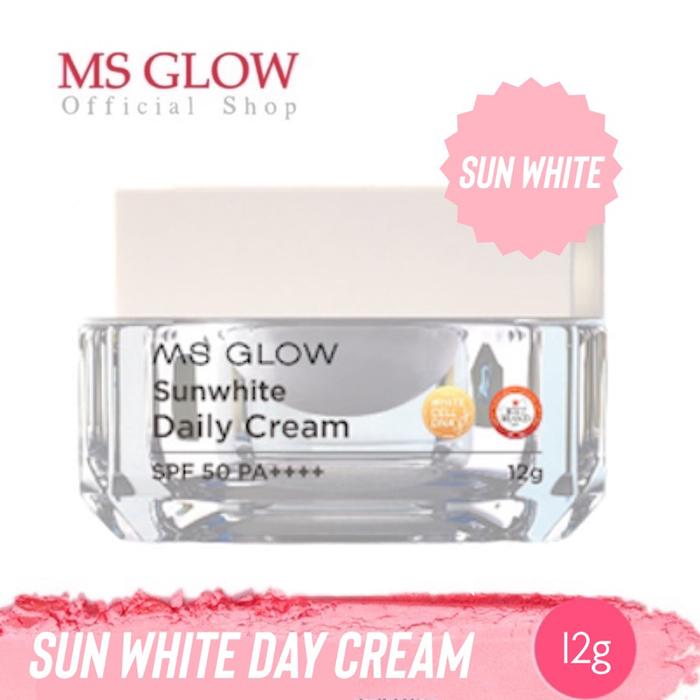 Promo MS Glow Sunwhite Sun White Daily Cream SPF 50 PA++++ - Kota Depok ...
