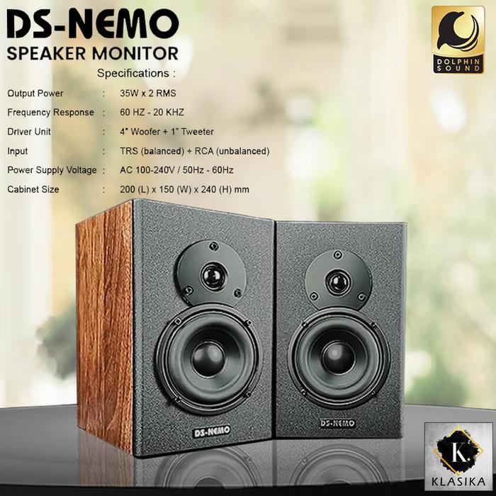 Jual Speaker Dolphin Sound DS NEMO Studio Monitor - DSNEMO Monitoring ...